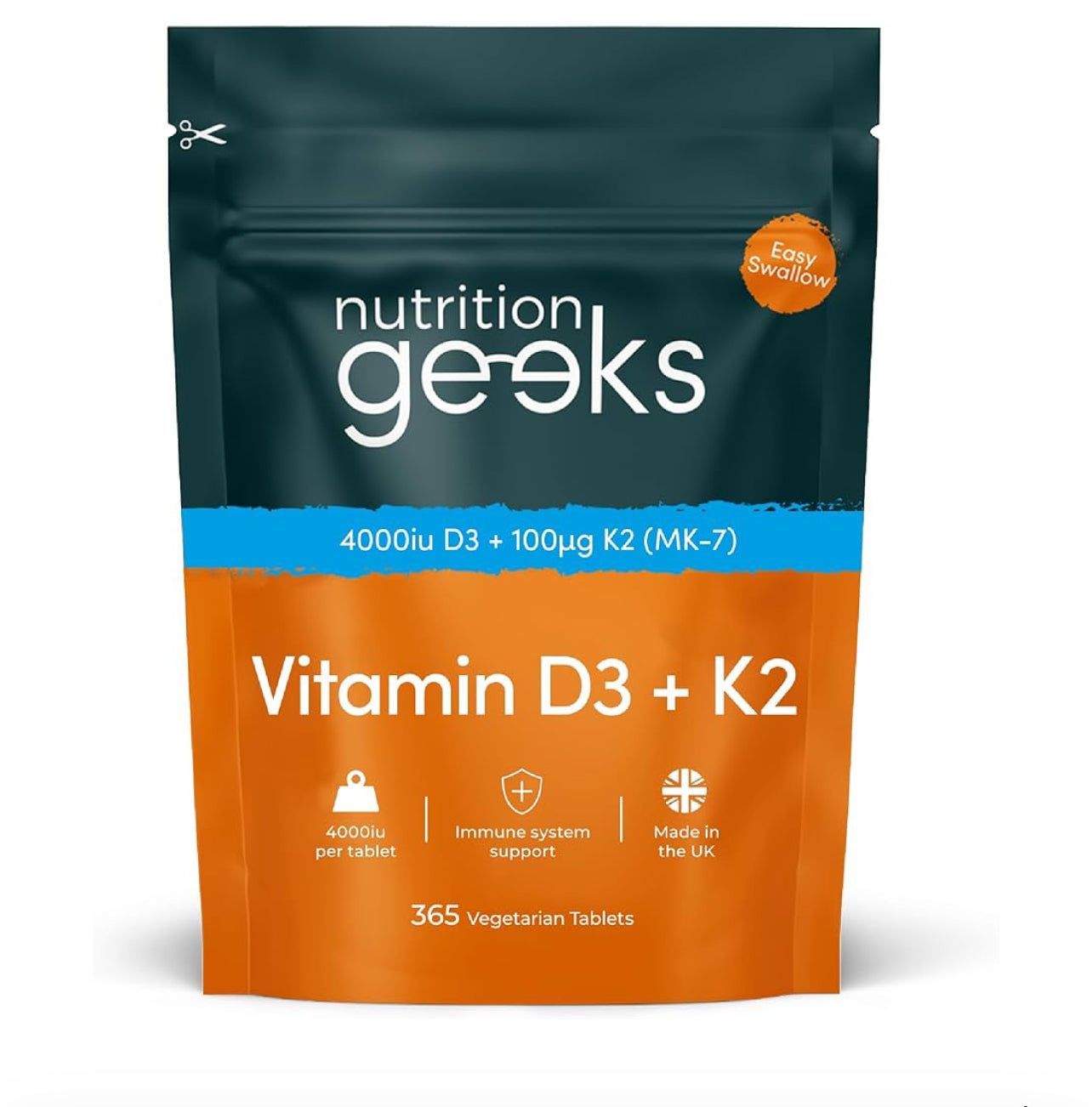 Nutrition Geeks Vitamin D3 +K2 – Globalaya